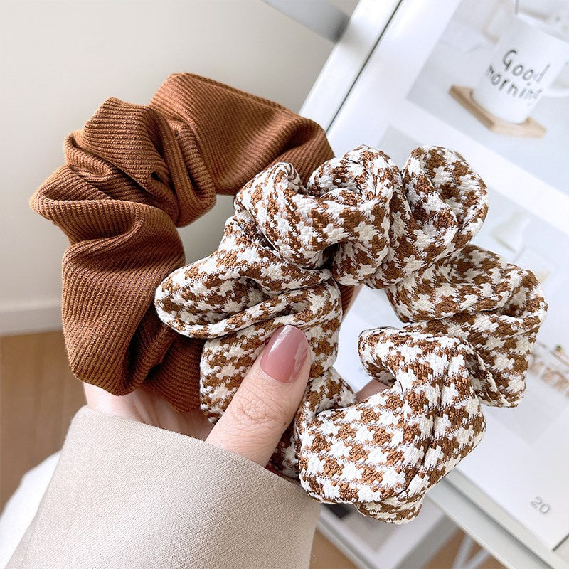 Brown Hair Scrunchies - Pack of 2 – WeGlam