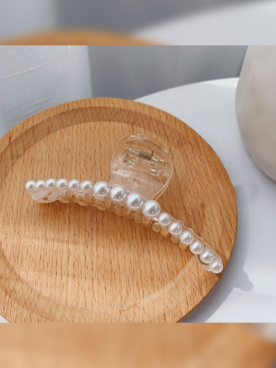 Pearl String Hair Clip – WeGlam